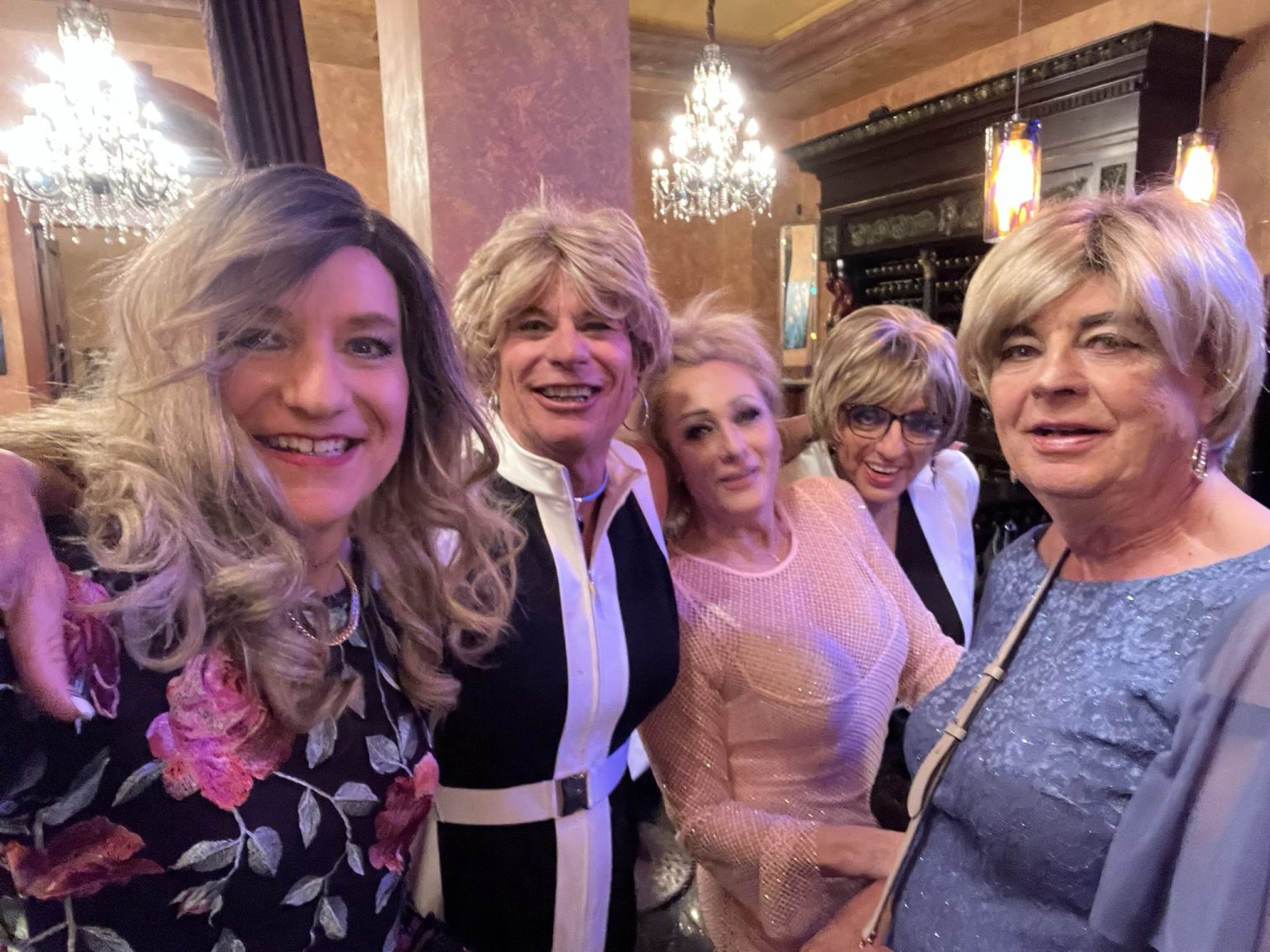 Friday B4 outing for La Bella formal crossdressing event